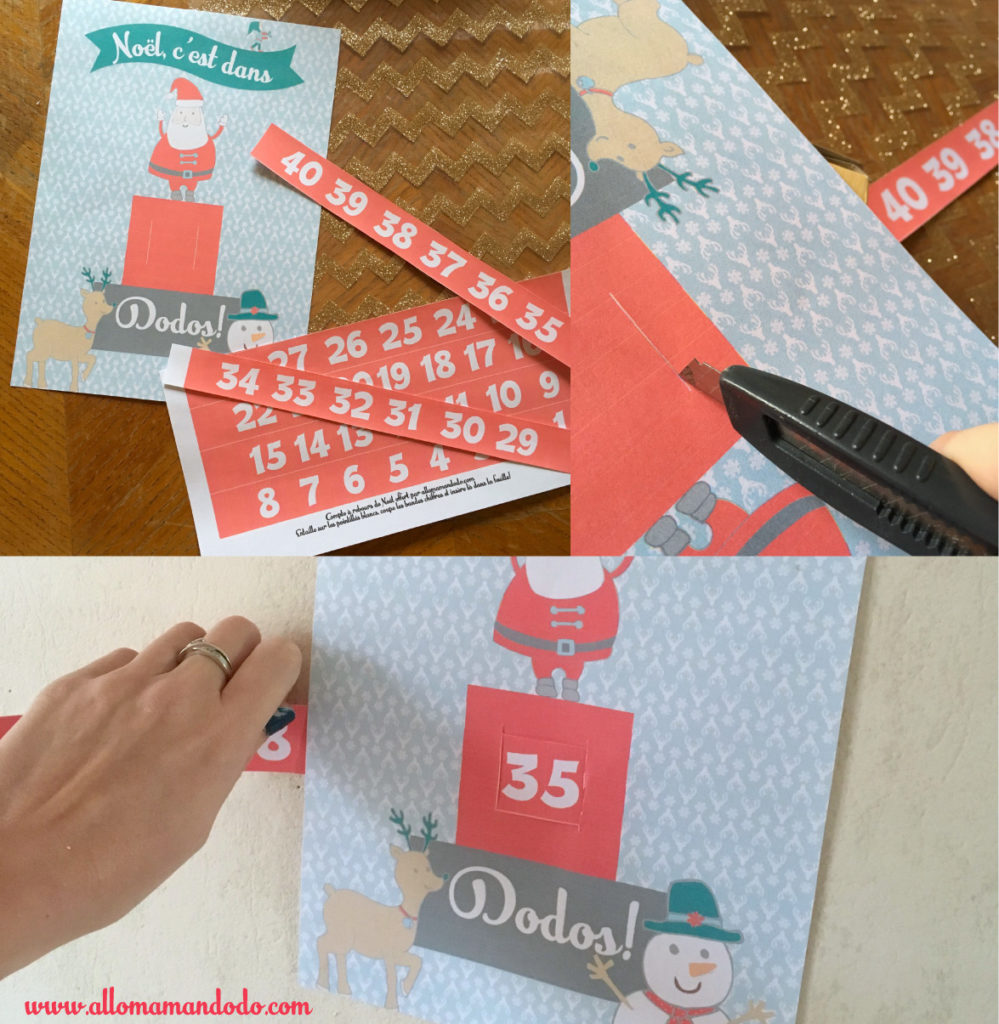 Le compte-à-rebours de Noël (c'est dans combien de dodos?!) #Printable ...