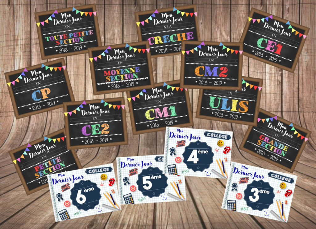 Affiches "Dernier Jour en ..." à imprimer (Panneau gratuit de fin d ...