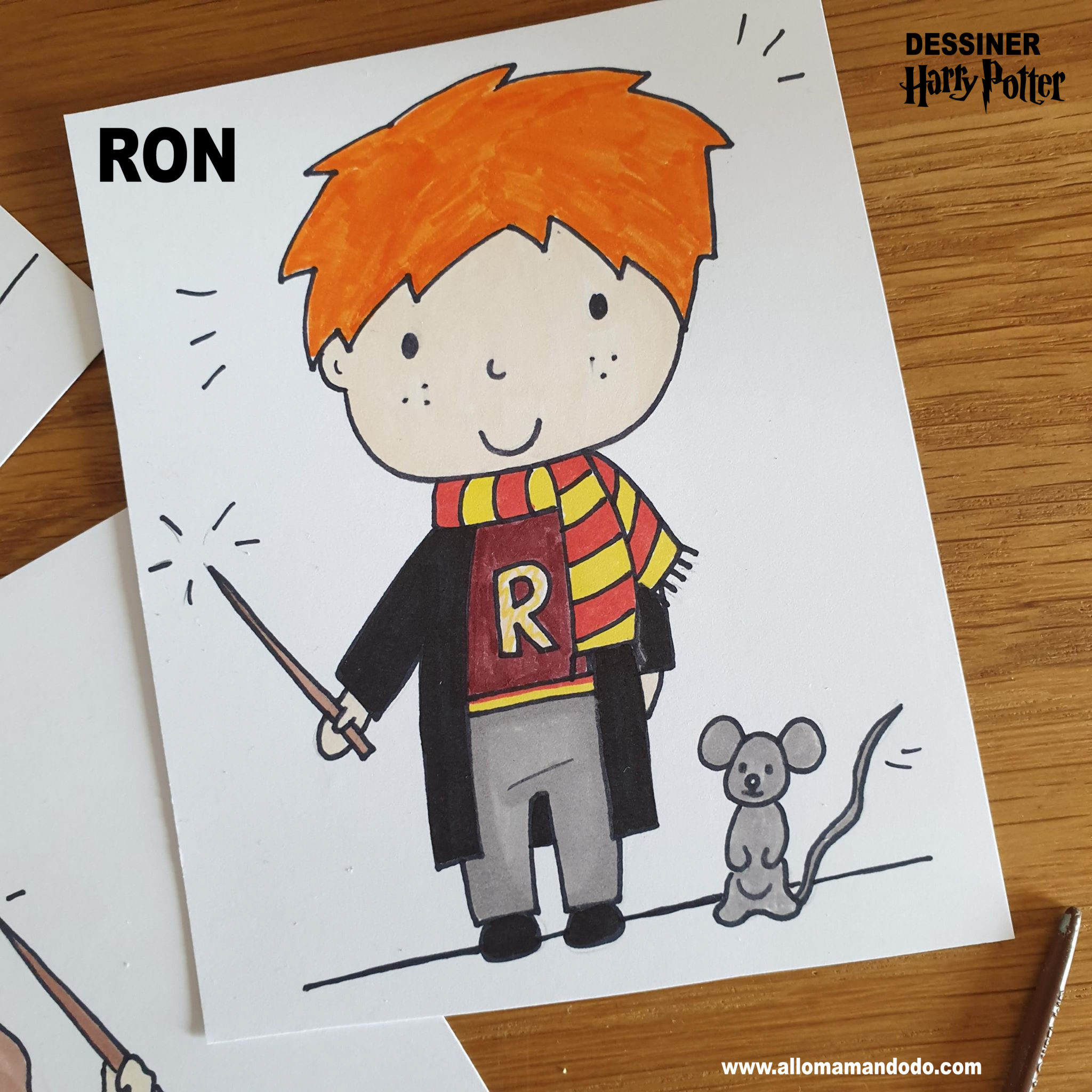 DESSINER HARRY POTTER: Les fiches dessin pas-à-pas! - Allo Maman Dodo