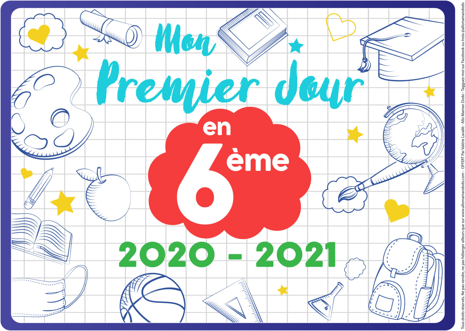 Gratuit: Affiche "Mon Premier Jour" à imprimer (rentrée des classes ...