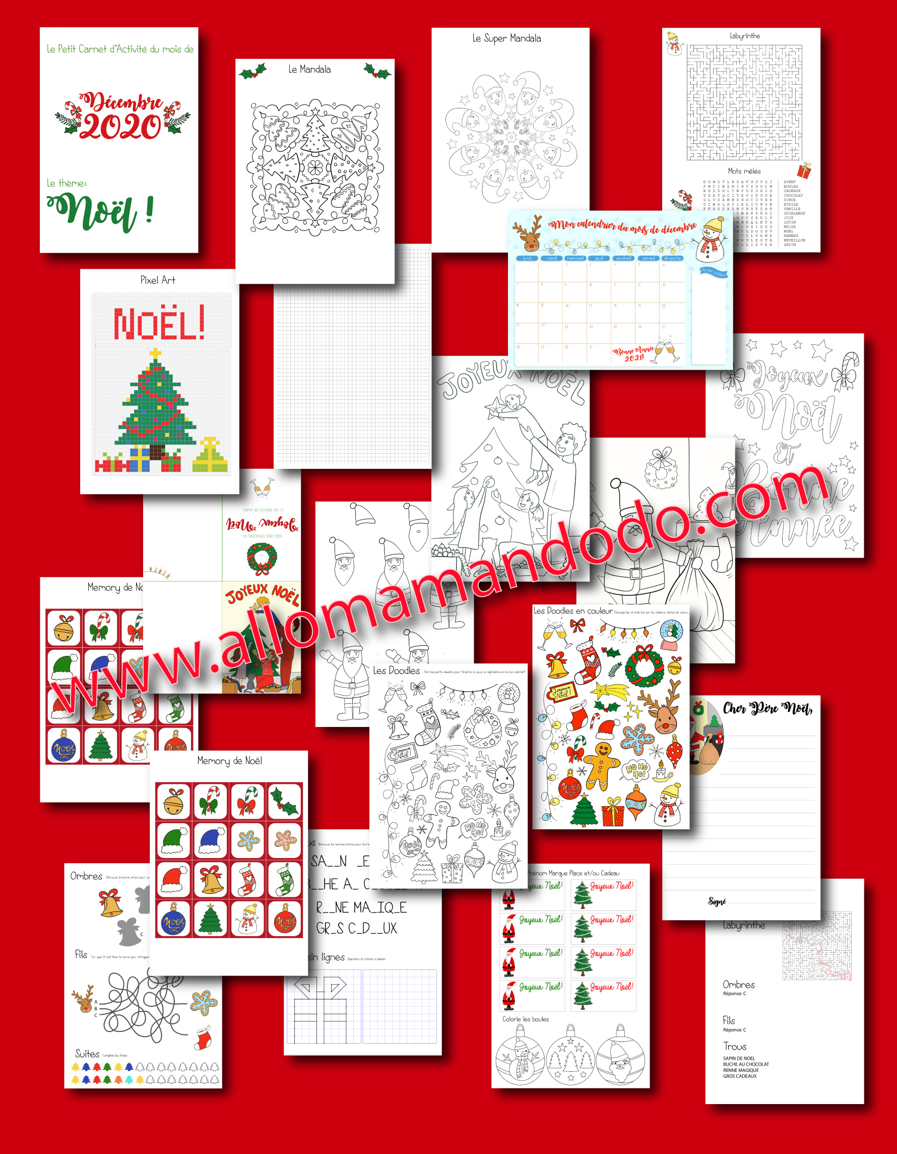 Cahier d'Activités de Noël à imprimer! - Allo Maman Dodo