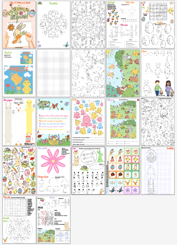 Cahier d'Activités de Pâques pour Enfants - Allo Maman Dodo